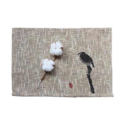 场餐桌垫餐垫无甲醛棉麻双面