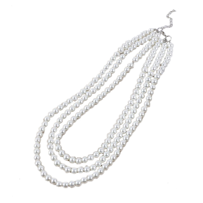 搭配旗袍珍珠项链女士中长款