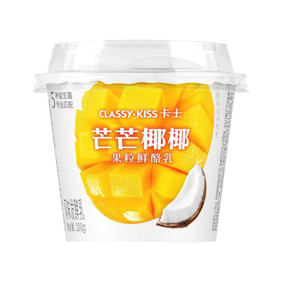 卡士低温酸奶芒芒椰椰果粒鲜酪乳