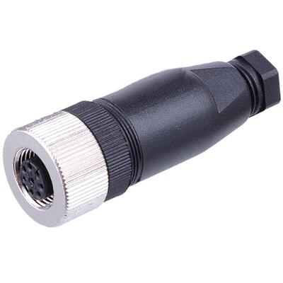 M12航空插头免焊连接器螺丝压接