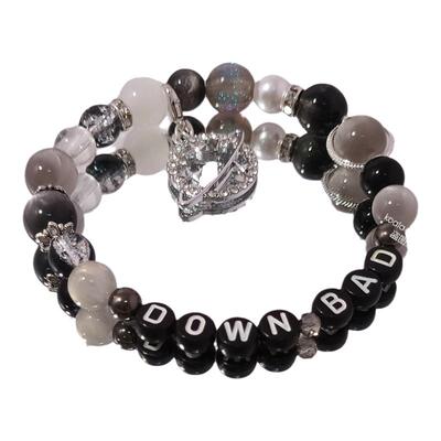 霉霉友谊手链down bad泰勒TTPD专辑封面Taylor Swift欧美饰品个性