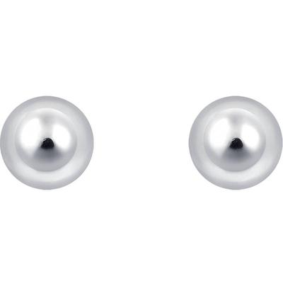 周生生pt950铂金圆珠女款耳钉