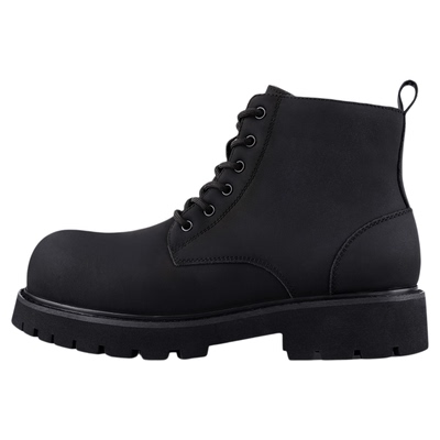 MRA米奇圆头马丁靴中帮厚底靴子