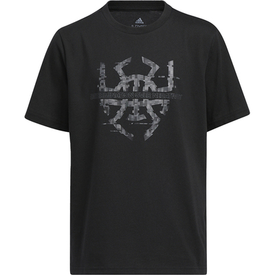 Adidas/阿迪达斯正品新款秋大童篮球透气休闲短袖HI0994