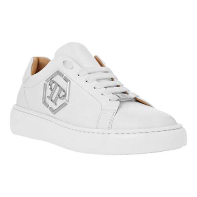 PhilippPlein/菲利普普兰男士Nappa皮金属徽标超轻减震新款