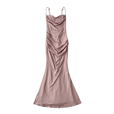 高腰显瘦鱼尾包臀连衣裙女