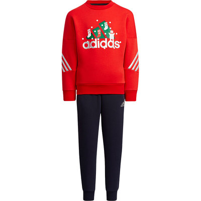 Adidas/阿迪达斯正品LK HOLIDAY SET小童圣诞节运动两件套 H40344