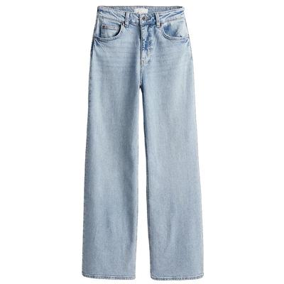 HM2026春季新款女装高腰阔腿牛仔裤1045459