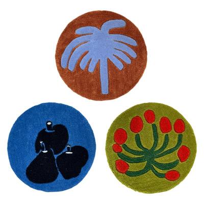 要有光“鸟岛”系列原创插画手工剪花挂毯地毯桌垫坐垫客厅装饰毯