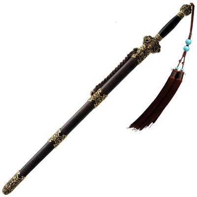 龙泉干将莫邪五福练剑花纹钢剑