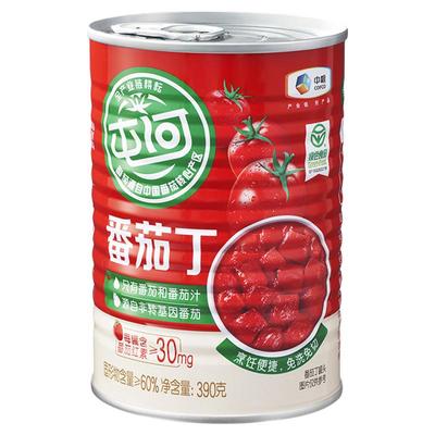 屯河番茄丁罐头番茄酱红柿块家用