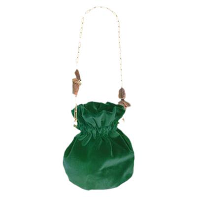 Hermina宝石丝绒斜挎复古单肩包