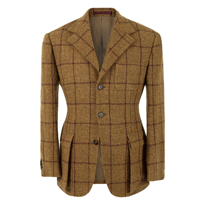 CULTUM全羊毛大窗格重磅男士西服