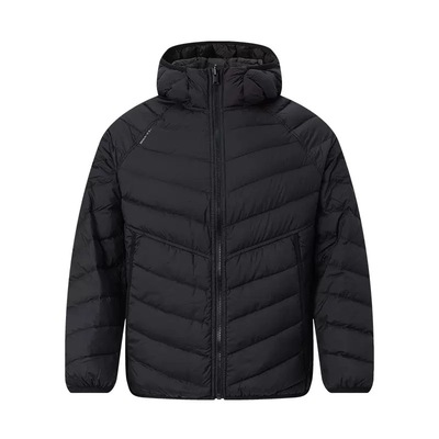 轻量化90白鹅绒短款排骨羽绒服