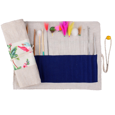 专业采耳布袋套装鸡毛鹅毛棒组合