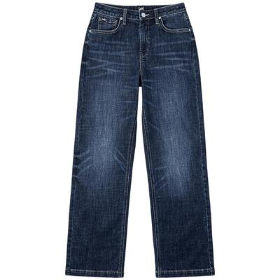 【张凌赫代言】Lee429标准中腰直脚五袋款深蓝女牛仔裤潮流A08872