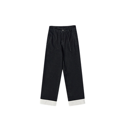 COMMXN·翻边牛仔直筒裤25年秋季