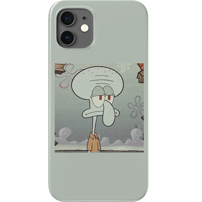 ins风忧郁的章鱼哥手机壳mate40