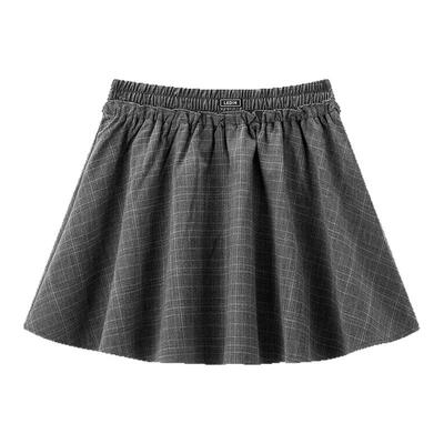 【商场同款】乐町绣标灰色短裙夏季新款显瘦A字半身裙C1GEF2725