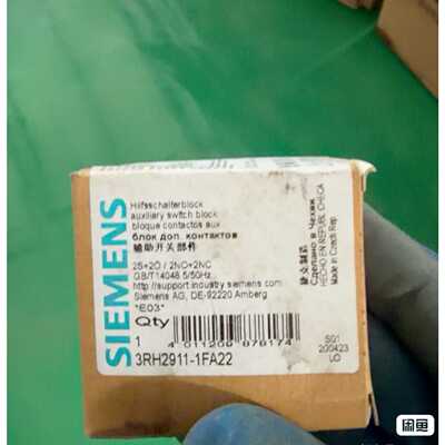 〔议价-可维修〕辅助开关部件 3RH2911-1FA22 工业自动化备件