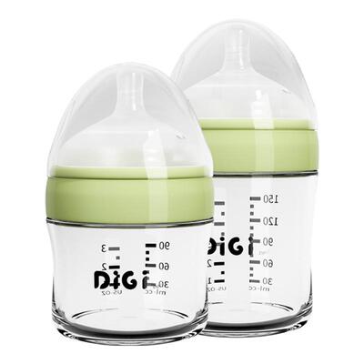 迪纪高硼硅玻璃奶瓶防胀气防呛