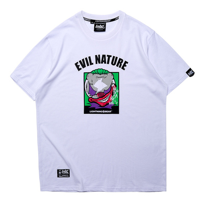 lnbr卡通动漫小丑印花短袖t恤