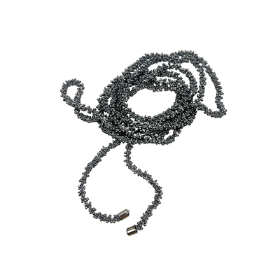 atmshop复古多用小众高级珠串编织长款项链叠戴极简腰链毛衣链