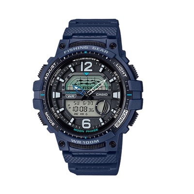 卡西欧月相钓鱼爱好者防水手表