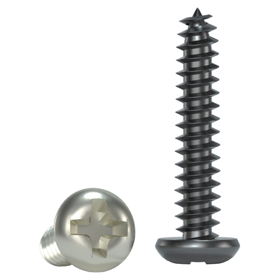 圆头十字镀镍电子自攻螺丝