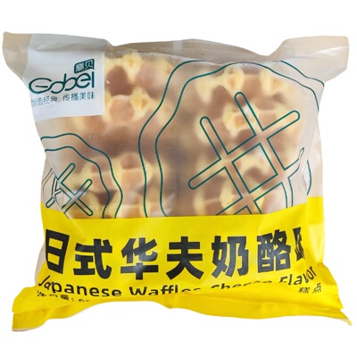 高贝日式华夫饼奶酪味解冻即食