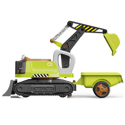 山姆代购挖掘机声光蒸汽滑行车