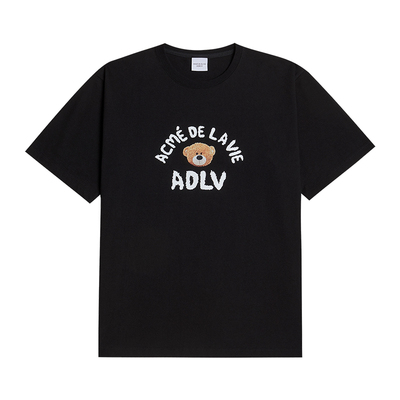 ADLV 韩国潮牌软萌泰迪熊男女同款T恤ins风宽松休闲时尚短袖上衣