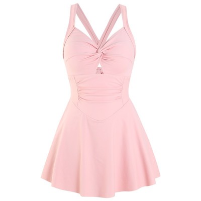 连体游泳衣女裙式2024新款高级感