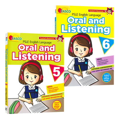 Casco PSLE English Oral And Listening 5-6 新加坡英语 口语与听力 小学5-6年级 小六会考 综合提升 英文原版进口图书