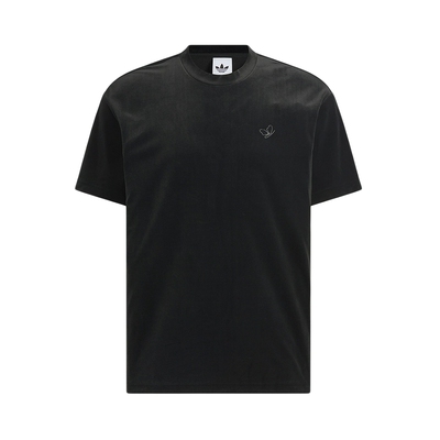 adidas阿迪达斯三叶草男苏翊鸣同款天鹅绒运动短袖T恤宽松KH3923