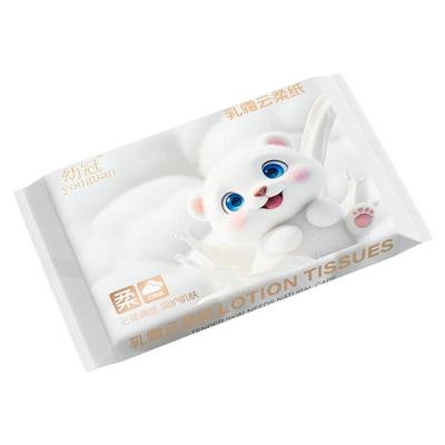 60包乳霜纸抽纸云柔巾婴儿可用乳霜抽柔纸巾宝宝手口专用保湿纸巾