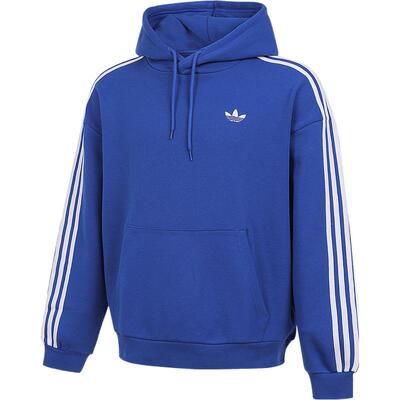 滔搏adidas阿迪达斯三叶草男子休闲连帽卫衣袋鼠口袋套头衫KG3902