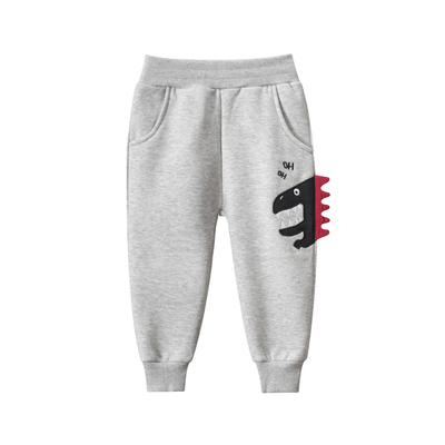 加绒长裤加绒儿童恐龙休闲裤子