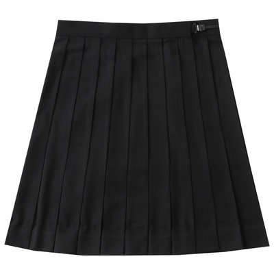 烈富原创JK纯色百褶半身裙学院风