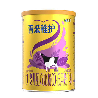 完达山奶粉菁采稚护1段婴