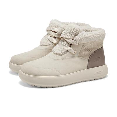 斯凯奇女2025新款短绒保暖雪地靴