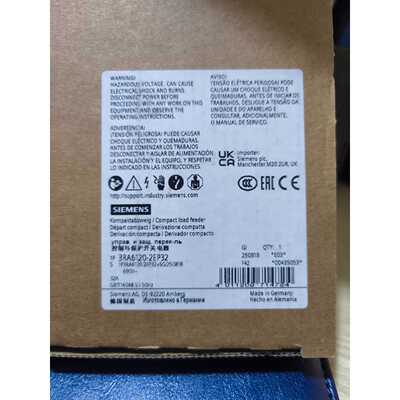 【请询价】3RA61202EP32控制与保护开关电器全新