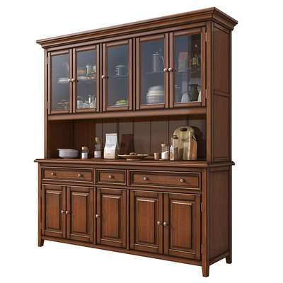 美式全实木五门1.8米餐边柜