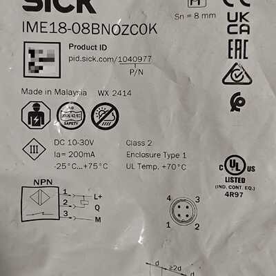 议价西克接近开关IME18-08BNOZC0K 订货号10409