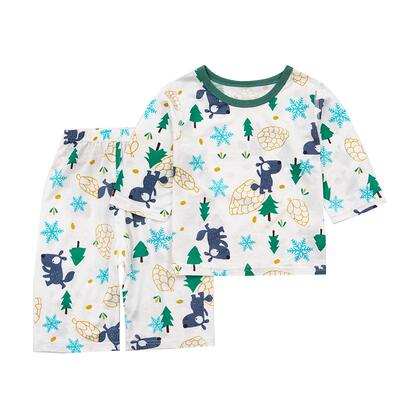 婴儿夏季分体套装居家纯棉2件套