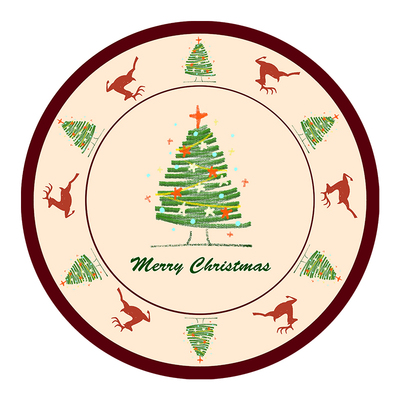 christmas圣诞节氛围装饰地垫