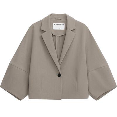 【播奥莱】播设计感西装外套女商场同款短款小西服上衣DDR2WD0620