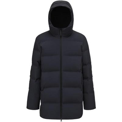 波司登25新款男士中长连帽羽绒服