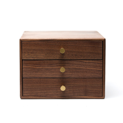 实木桌面收纳柜抽屉式整理柜