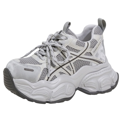 内增高透气网面老爹鞋女休闲鞋